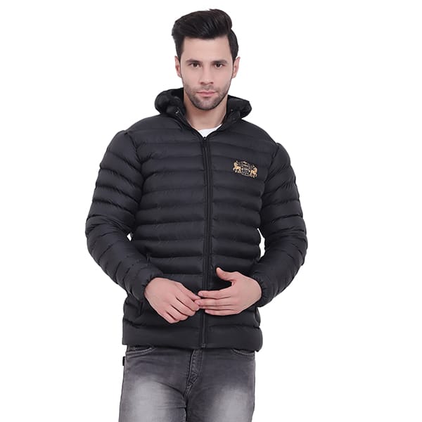 product details - KINGS COUNTY MEN'S BOMBER JACKET BLACK